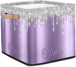 Amazon.com: RIRIX Custom Storage Baskets Personalized Storage Bins ...