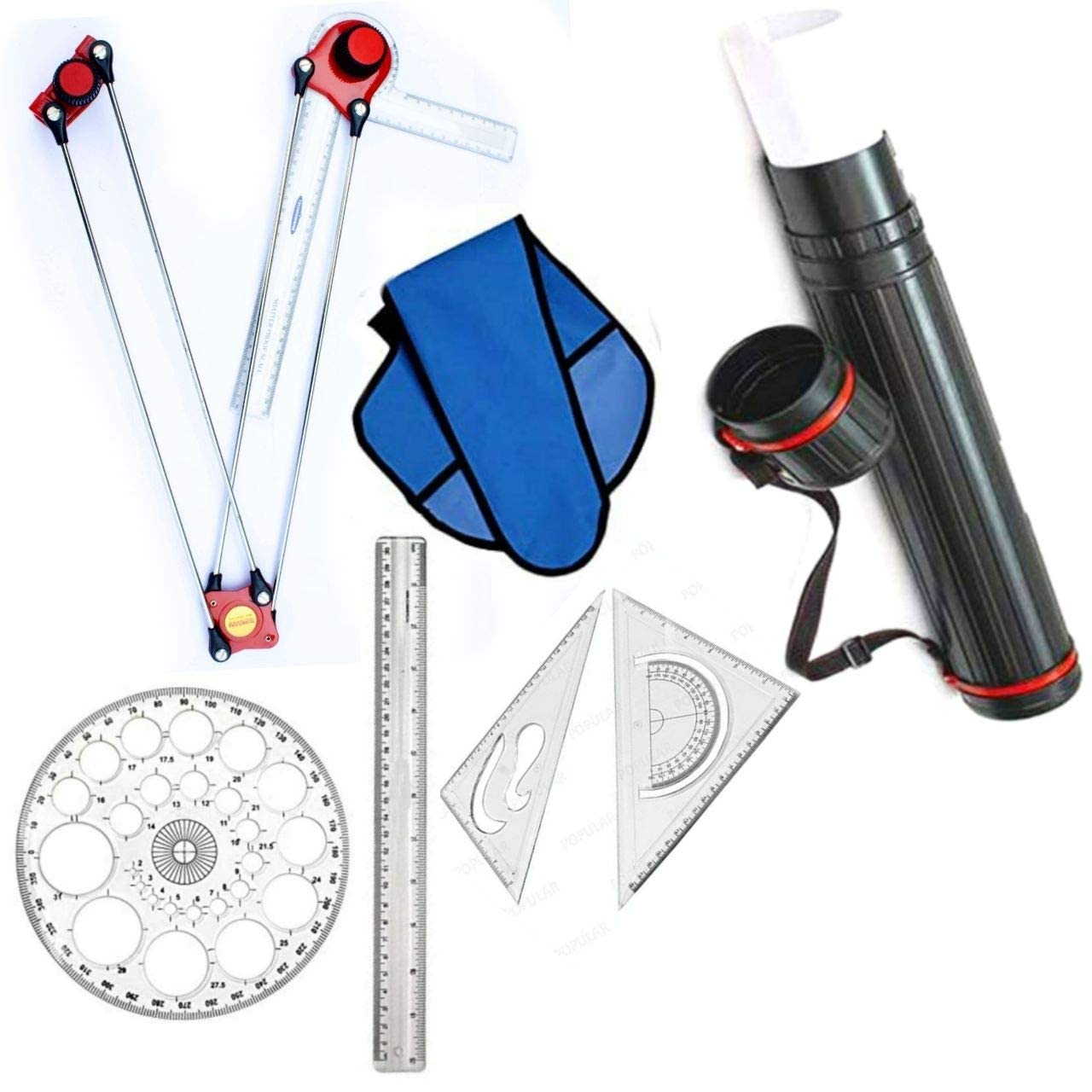 Buy M I Mini Drafter Contains Sheet Container Tube, Scales, Procircle ...