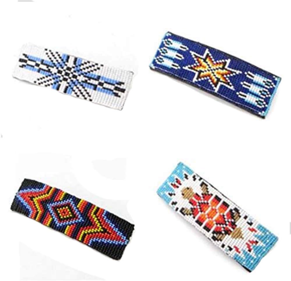 Amazon.com : Beaded Hair Clips Native American Style Handmade ...