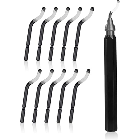 Entgratwerkzeug, Entgrater mit 10 BS1010 Klingen, um 360 ° drehbarer ...