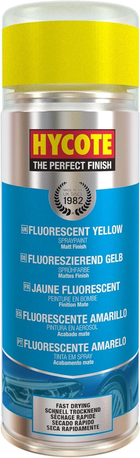 Hycote Double Acrylic Aerosol Car Spray Paint, Ford - Signal Yellow ...