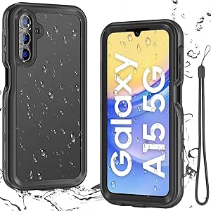 Amazon.com: Miimall for Samsung Galaxy A15 5G Case Waterproof, [IP68 Underwater][14FT Military ...