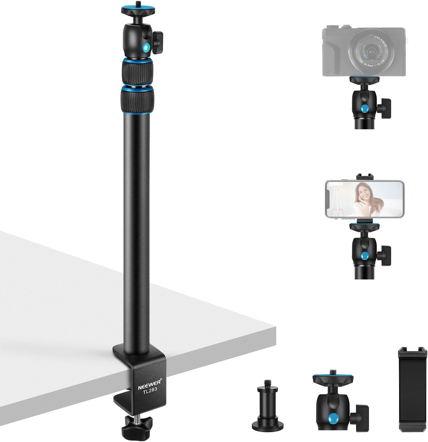 Victiv Kamera Tischhalterung, 37cm-105cm Kamera Tischstativ für DSLR ...