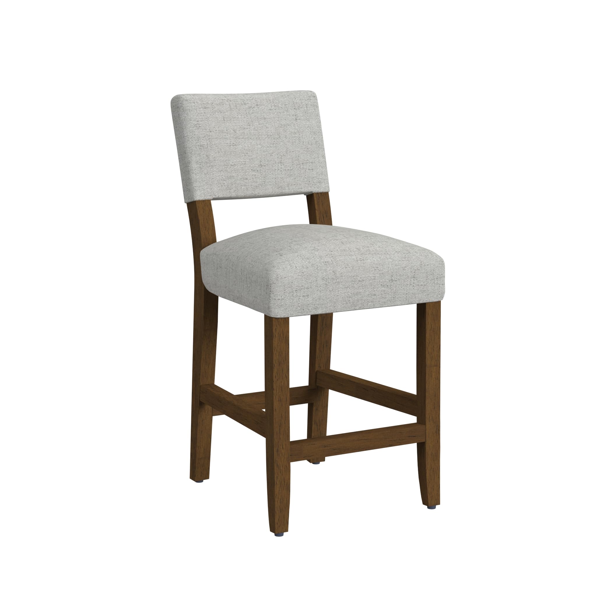 Amazon.com: HomePop 24" Open Back Counter Stool Home Décor|Fabric ...