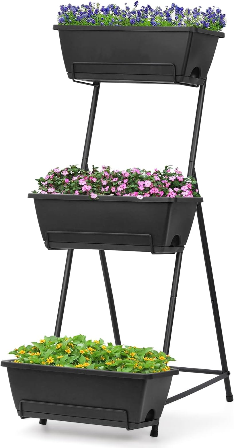 Amazon.com: Suyncll Vertical Raised Garden Bed Planter Box,5 Tiers ...