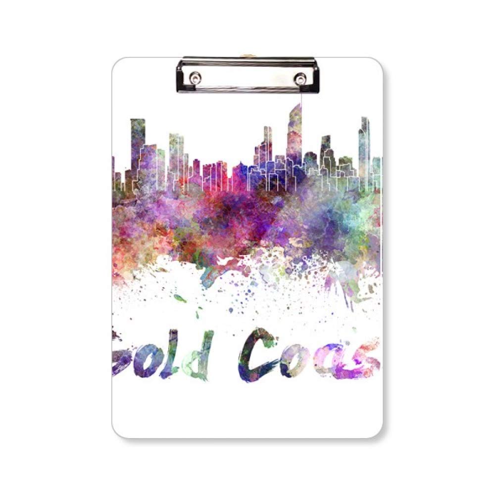 Buy DIYthinker Gold Coast Ghana Africa City Watercolor Clipboard Folder ...