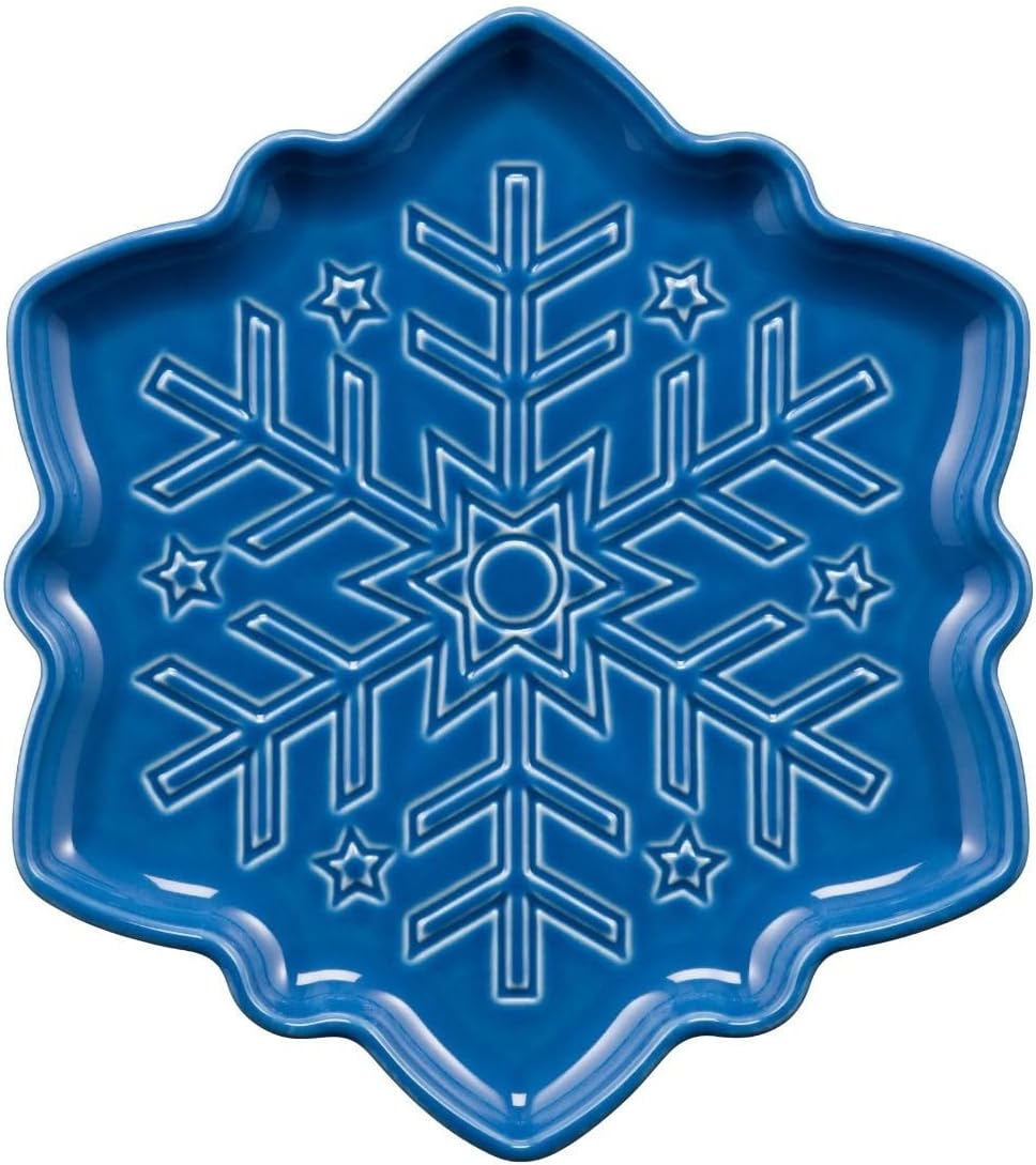 Amazon.com | Fiesta® Snowflake Shaped Plate (9") – Durable Ceramic ...