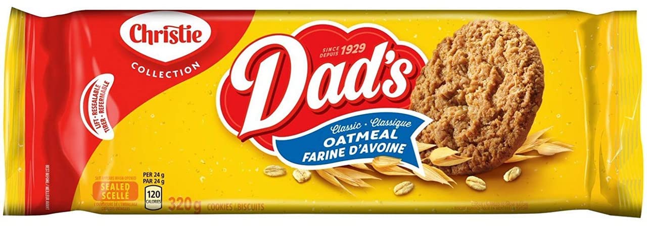 Amazon.com : Dads Oatmeal Original Cookies, 320g : Grocery & Gourmet Food