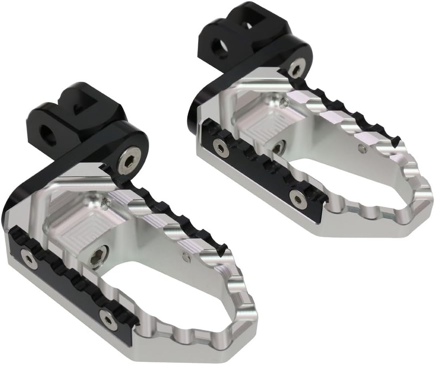 Amazon.com: MC MOTOPARTS Silver CNC 40mm Adjustable Riser Front Touring ...