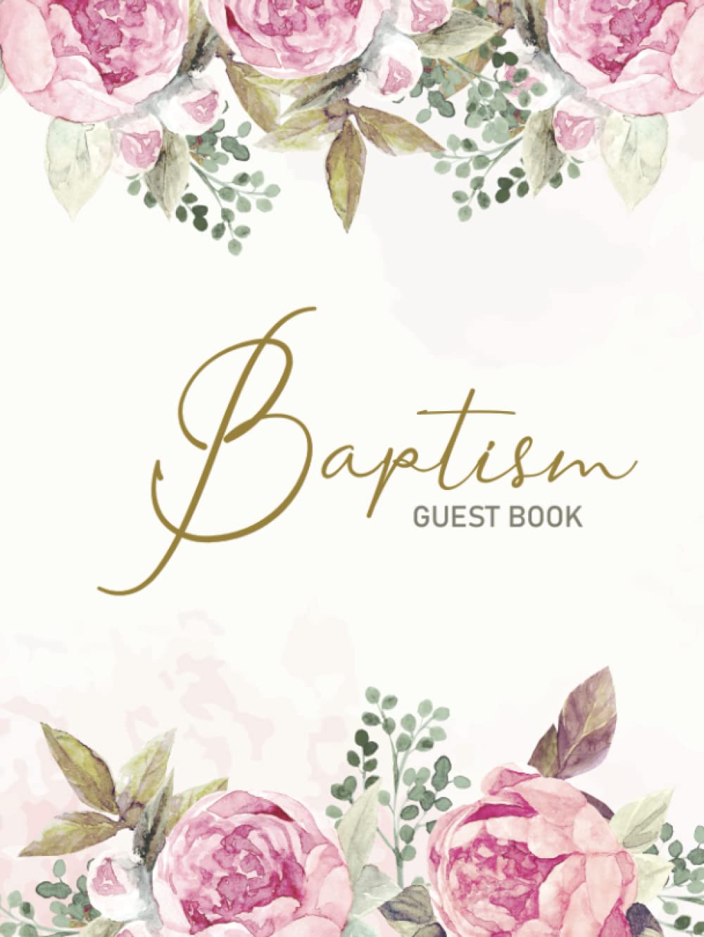 Baptism Guest Book: Christening Keepsake & Memory Book for baby boy and ...