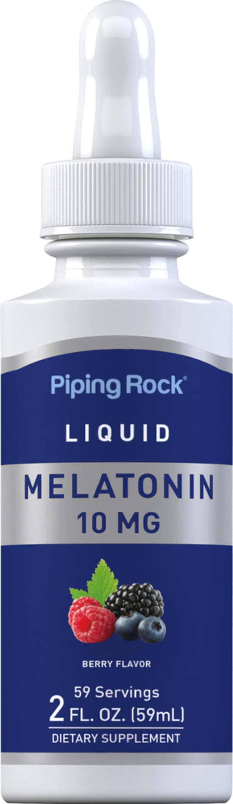 Amazon.com: Piping Rock Liquid Melatonin 10mg | 2 fl oz Drops | Berry ...