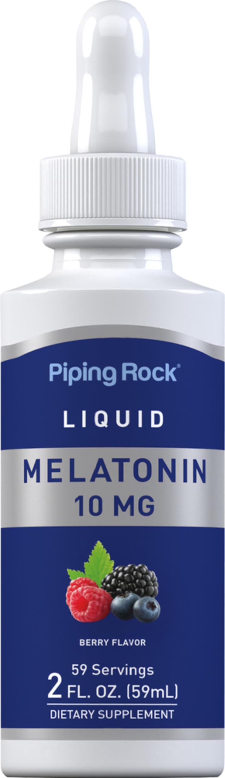 Amazon.com: Piping Rock Liquid Melatonin 10mg | 2 fl oz Drops | Berry ...