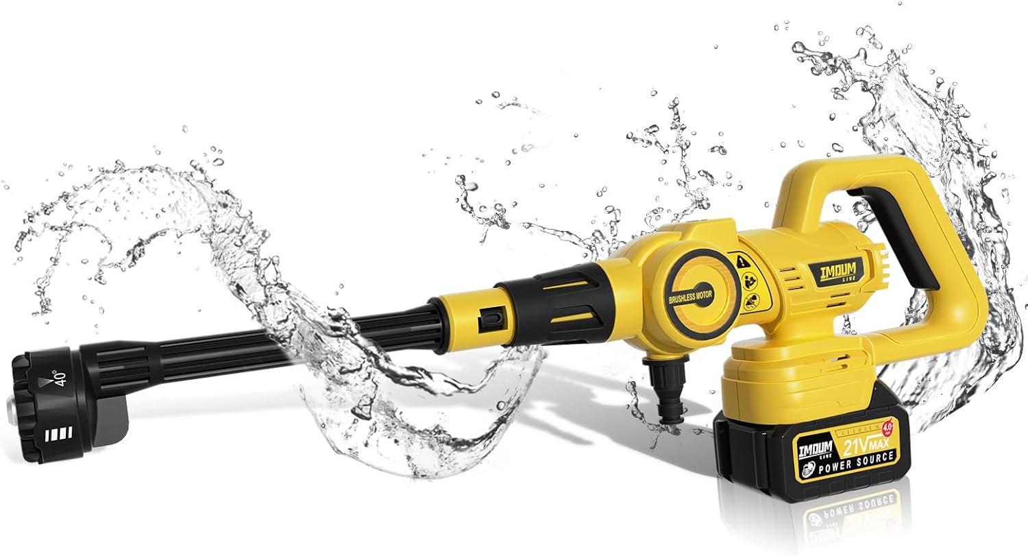 Amazon.com : Brushless Cordless Pressure Washer,970-PSI Electric ...