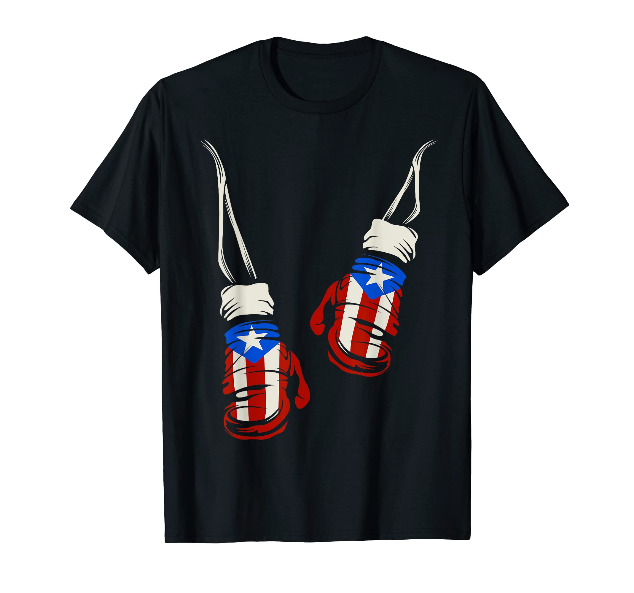Amazon.com: Puerto Rican | Puerto Rico Boxing Gloves Flag T Shirt T ...