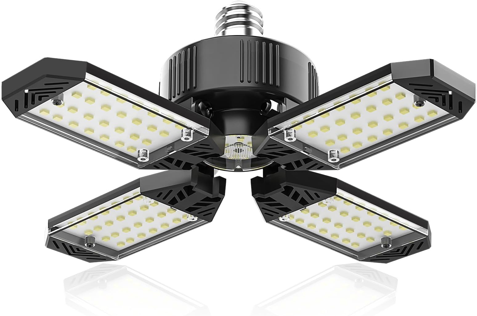 Garage Light - 20W 2000LM Deformable 4+1 Panel LED Garage Light with ...