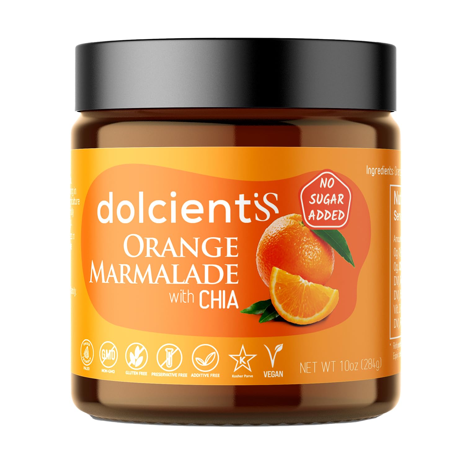 Amazon.com: Dolcientis Preserves with Chia Seeds, 100% Natural Sugar ...