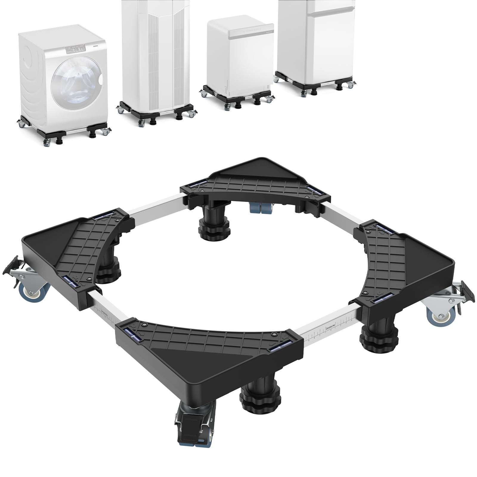 Amazon.com: Mini Fridge Stand with 4 Locking Twin Wheels Washing ...