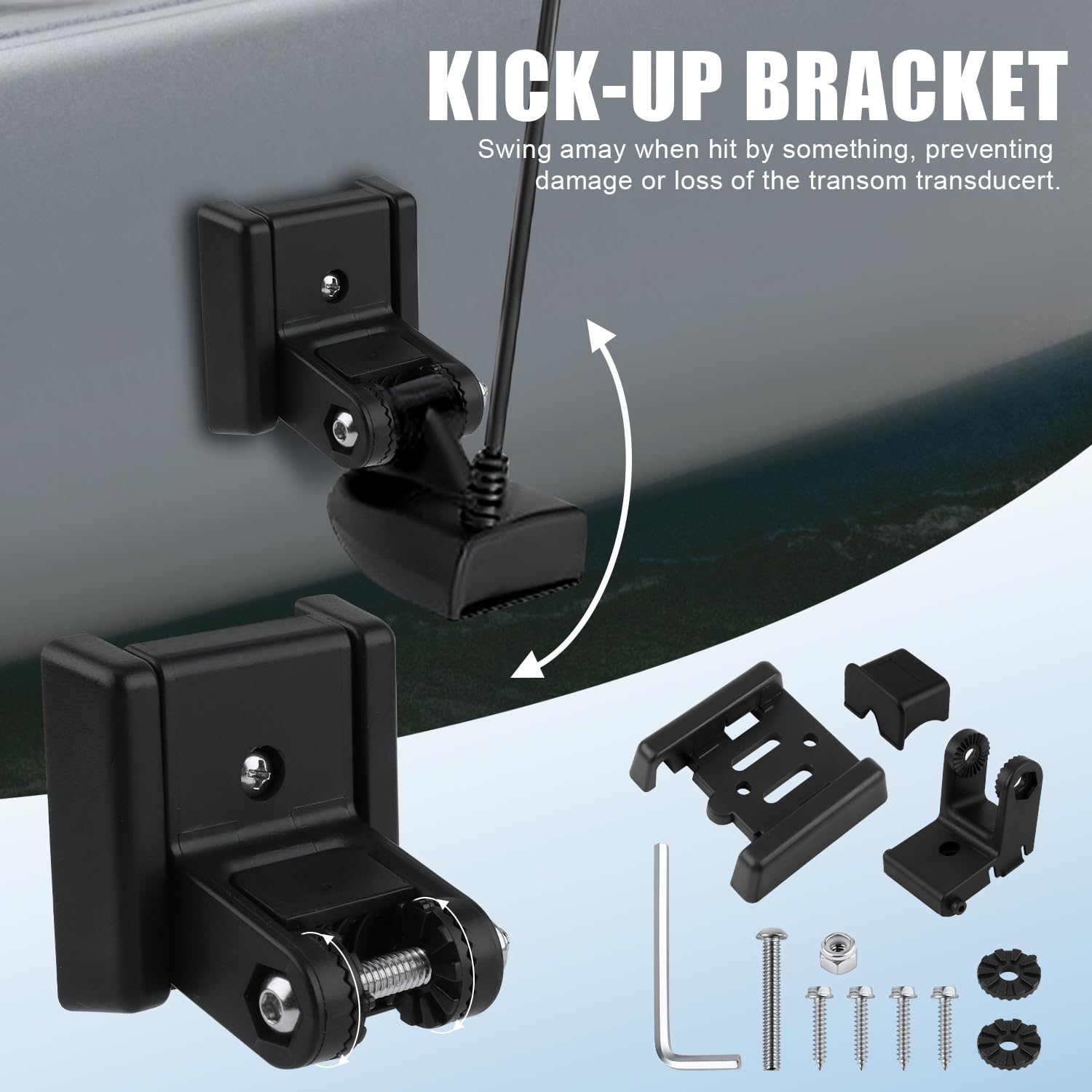 Transom Saver 7400931 MHX XNT Transducer Bracket, Transducer Mounting ...