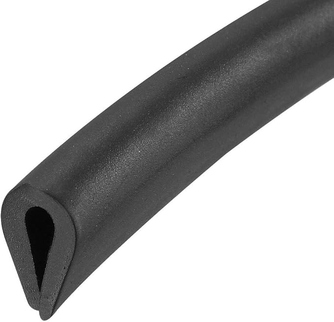 uxcell Edge Trim U Seal Black PVC Plastic U Channel Edge Protector Fits ...