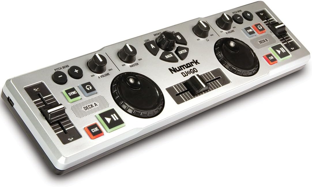 Amazon.com: Numark DJ 2 Go Ultra-Portable USB DJ Controller for Mac or ...