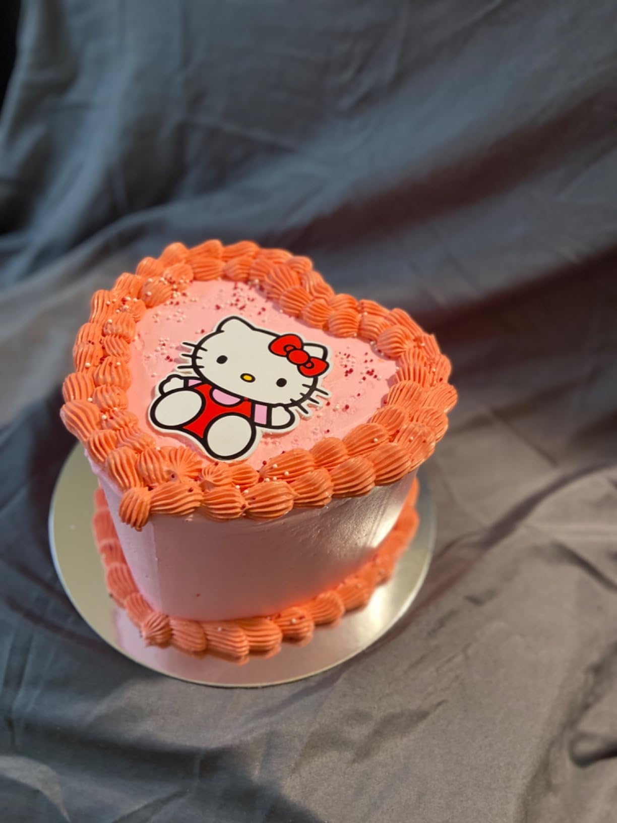 Amazon.com: Nuogo 3 Pieces Heart Shaped Cake Pans 8 Inch Aluminum Cake ...