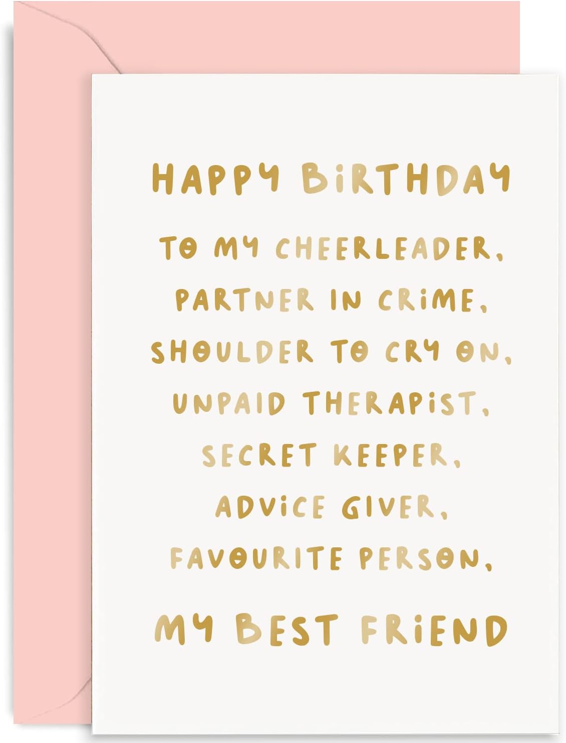 Happy Birthday to my Bestie - Cute Birthday Greetings Card for Best ...
