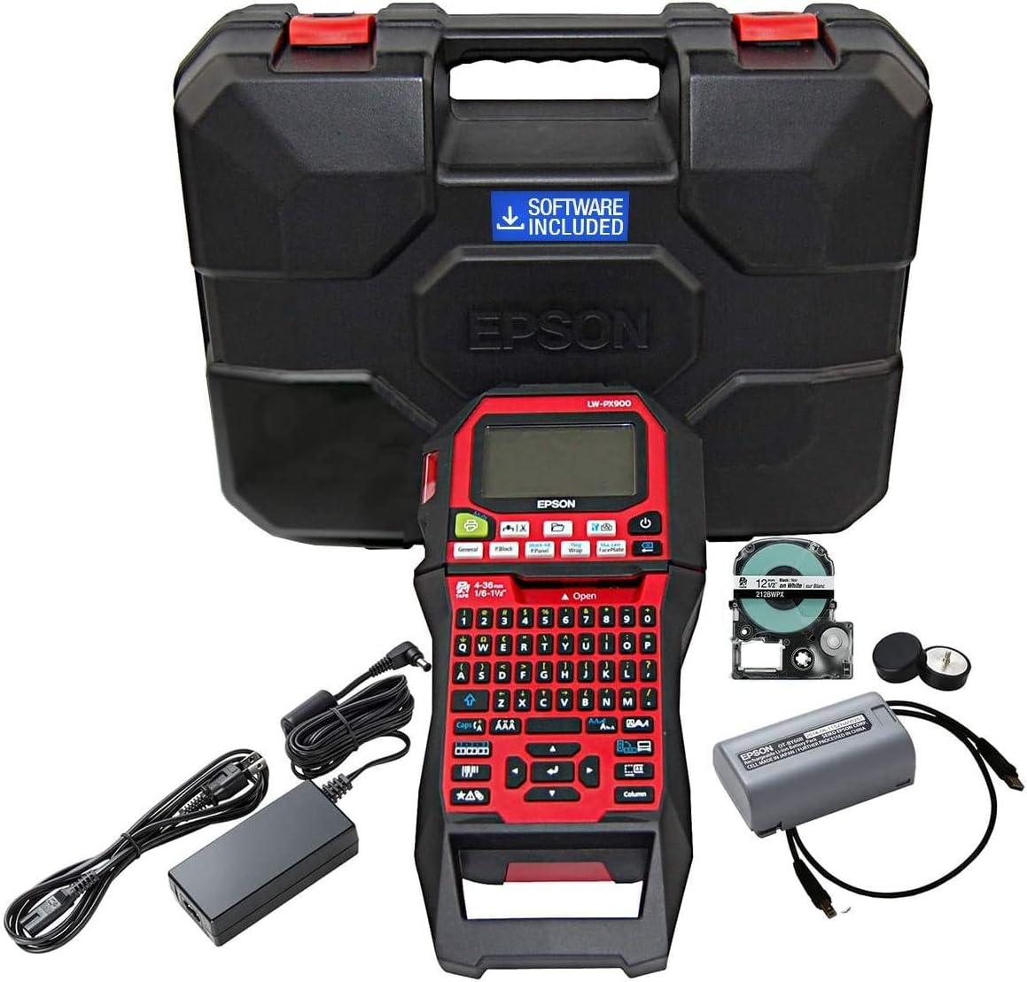 Amazon.com : LABELWORKS LW-PX900PCD Industrial Label Maker Kit ...