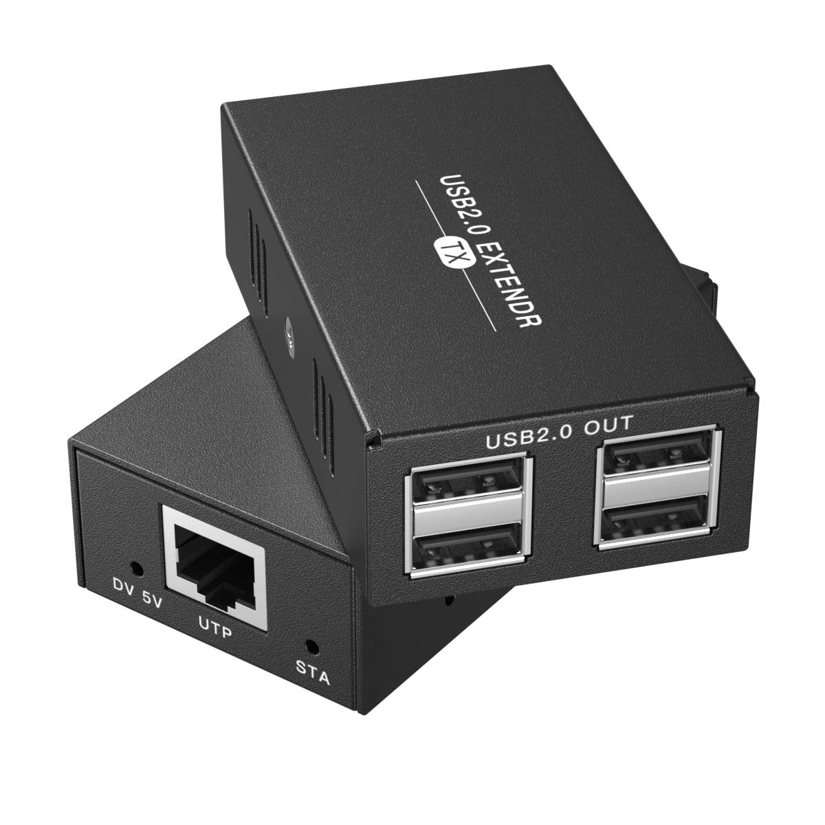 USB Extender 50m/165ft Over Cat5e/6/7 with USB 2.0 Ports Can Connect ...