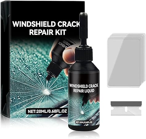 Amazon.com: Upgrade Windshield Crack Repair Kit, Universal Cracks Gone ...