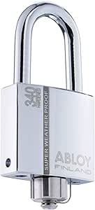 Generic Abloy Sentry PLM340/50B Hardened Steel Padlock w/Sealed Shackle & Weather Seal Cap ...