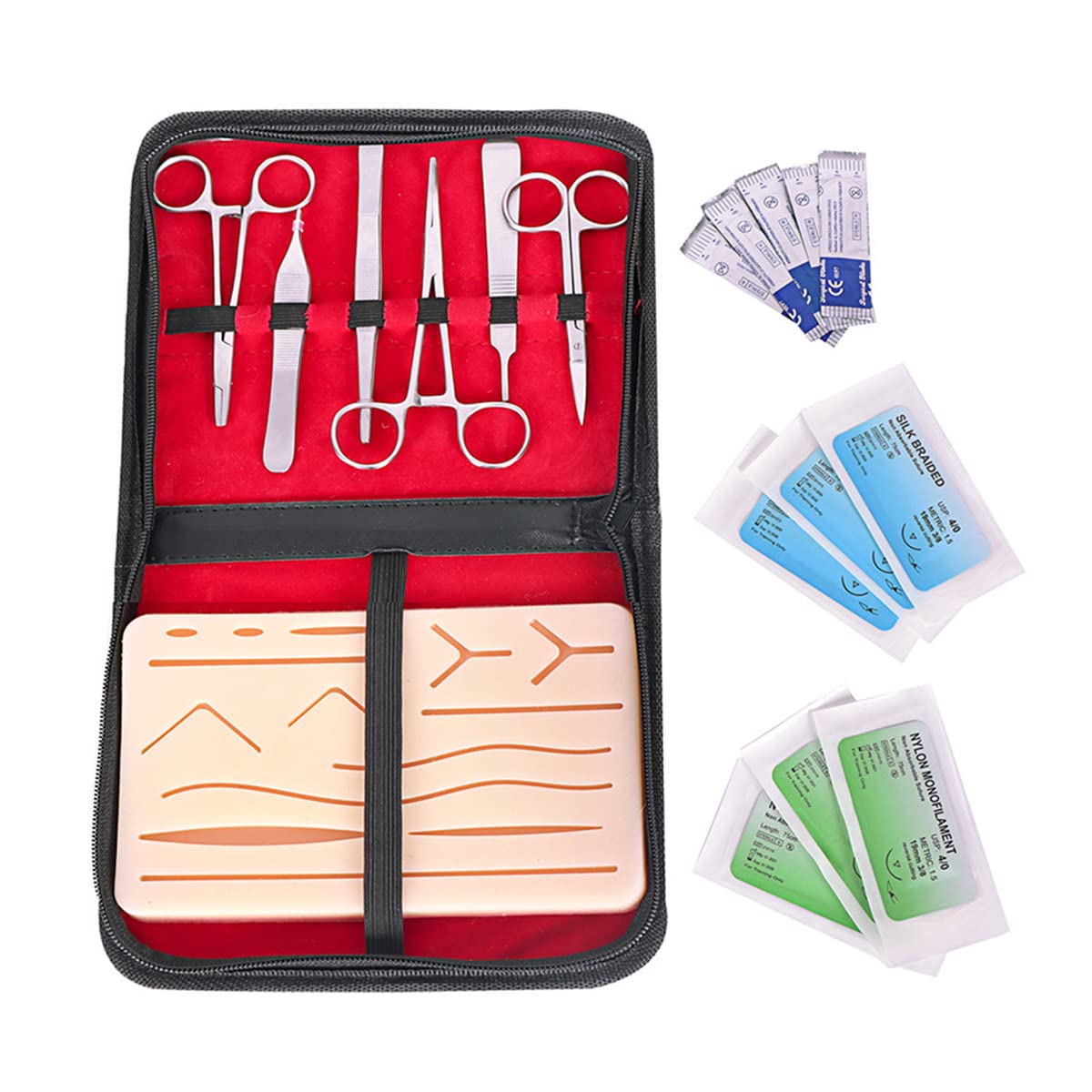 Buy Wound Suturing Practice Kit, Wound Suturing Training Kit with Skin ...