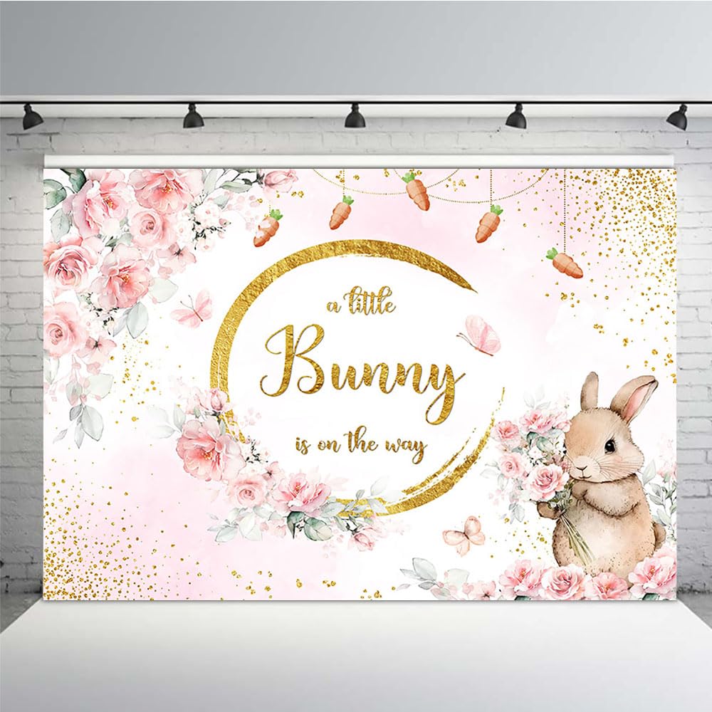 Amazon.com : MEHOFOND 7x5ft Happy Easter Baby Shower Backdrop for Girls ...