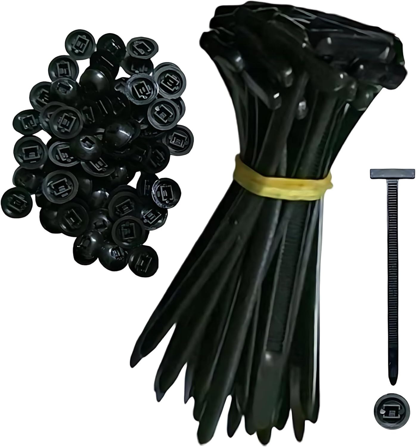 Amazon.com: 100PCS Nylon Universal Cable Tie Buckle, Heavy Duty Self ...