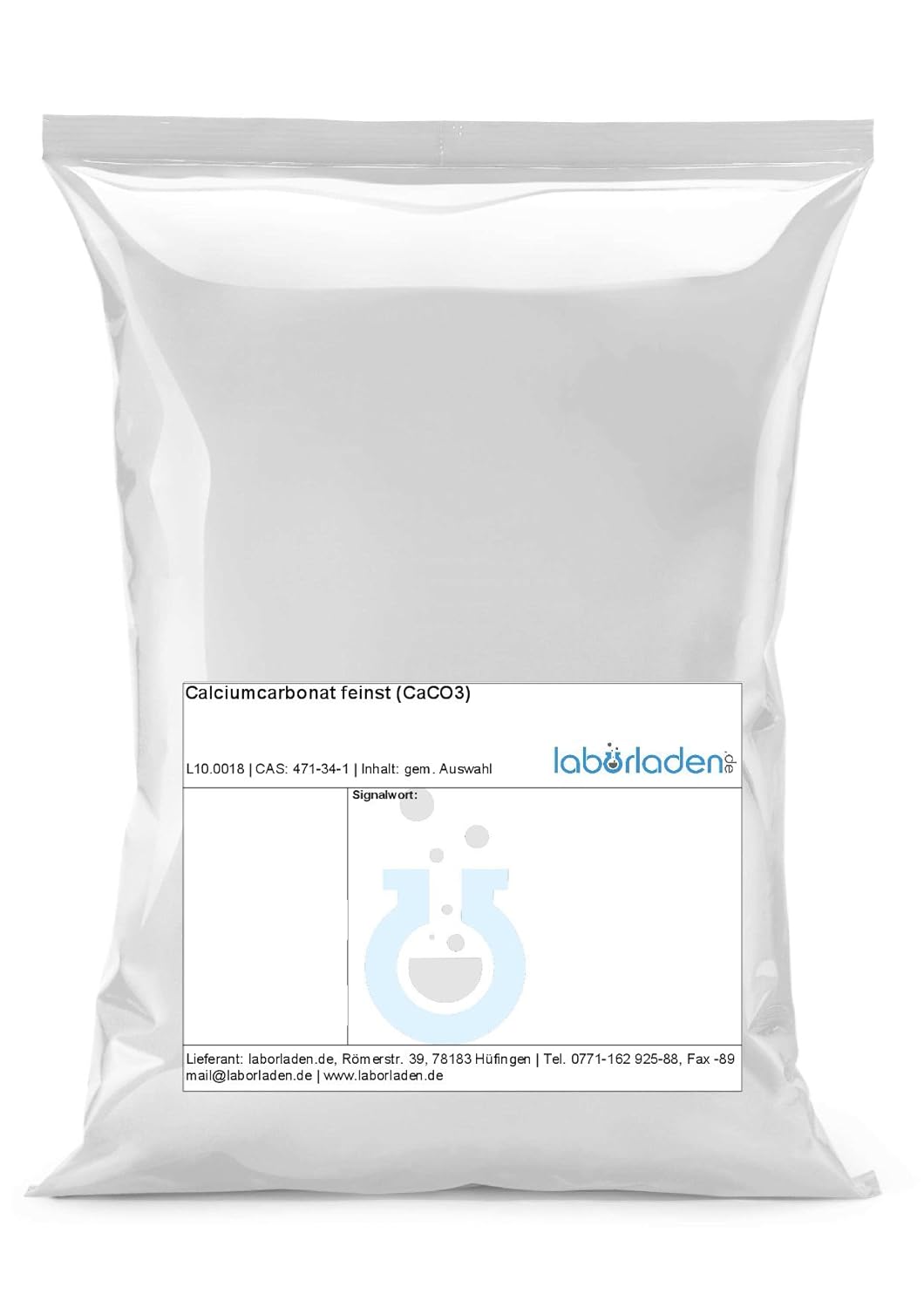 1000g Calciumcarbonat * sehr fein (CaCO3, für Labor, Werkstatt ...