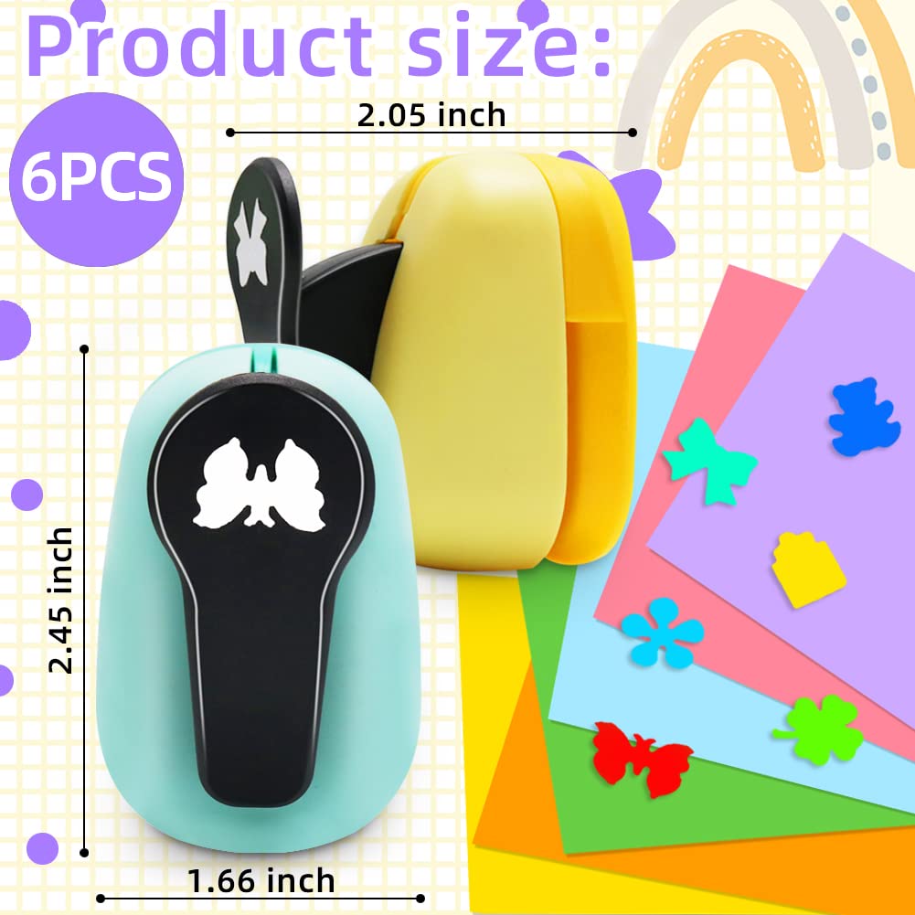 Snapklik.com : Craft Hole Punch Set 6 PCS, 5/8 Inch Paper Craft Punches ...