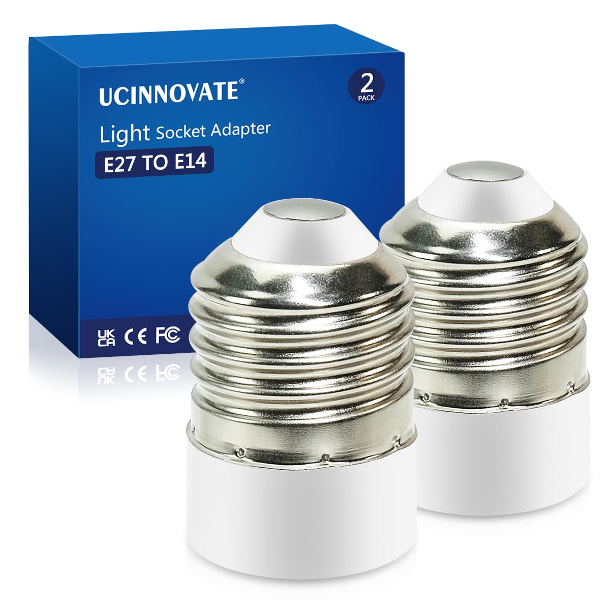 E27 to E14 Socket Converter Adapter, UCINNOVATE Screw to Small Screw ...