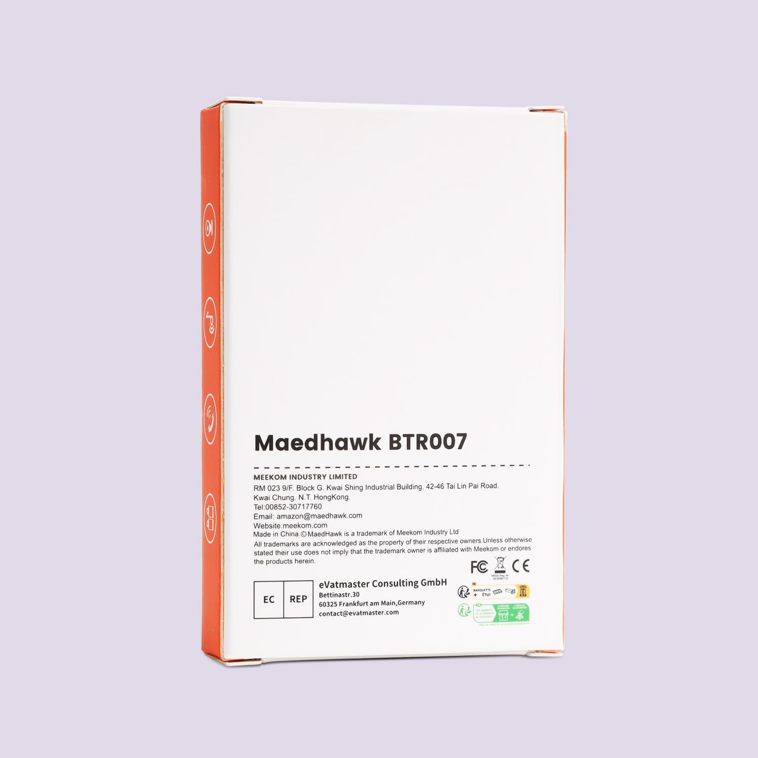 MaedHawk Adaptador Bluetooth auxiliar para automóvil, adaptador ...