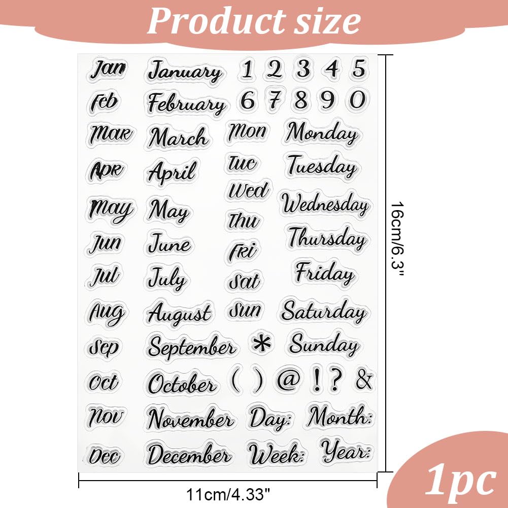 Snapklik.com : INFUNLY Clear Stamps - Transparent Seal Stamps For Card ...