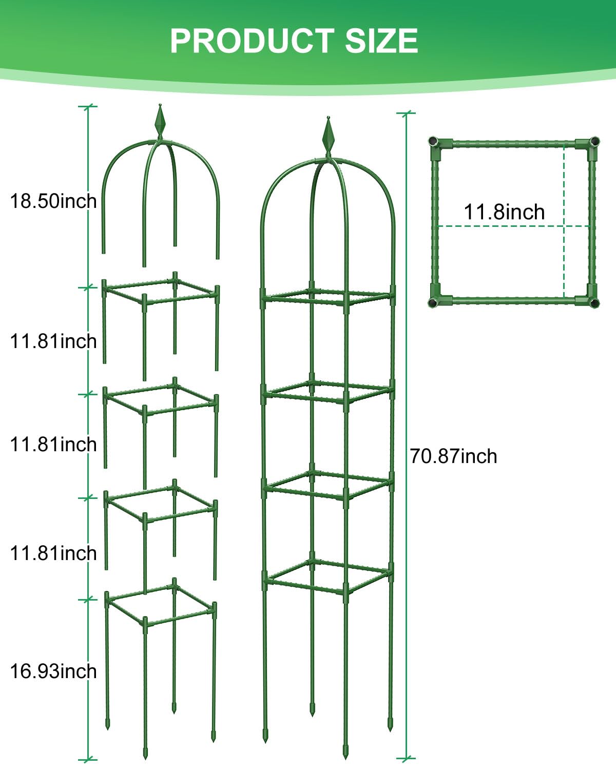 Snapklik.com : MYMULIKE Garden Trellis For Climbing Plants Outdoor ...