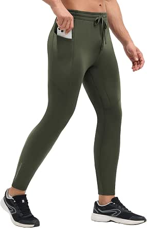 Amazon.com: baleaf Men's Fleece Lined Running Tights Thermal Leggings ...
