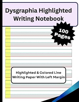 Dysgraphia Writing Paper: Adaptive Highlighted Handwriting Practice ...