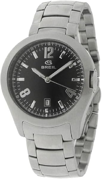 Breil Stainless Steel and Black Dial Men's Watch - Model 2519340246 ...