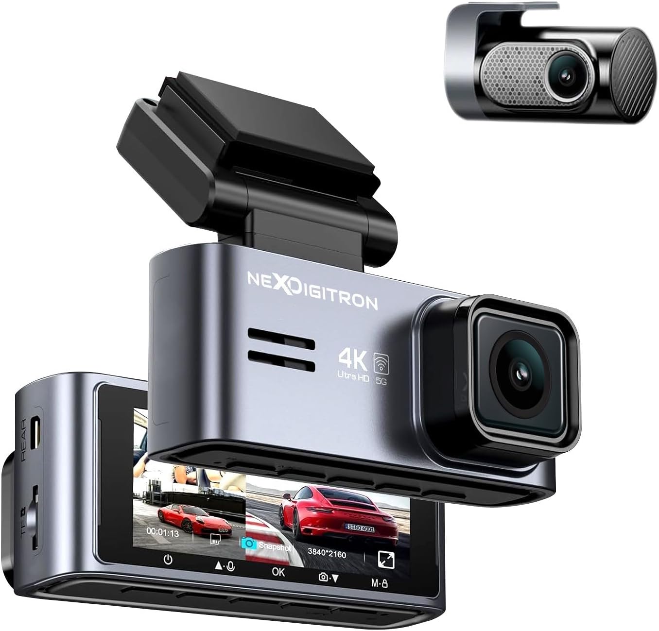 CP PLUS CP-F83B True 4K 2160P UHD Dual Channel Dash Cam, ADAS, in-Built ...