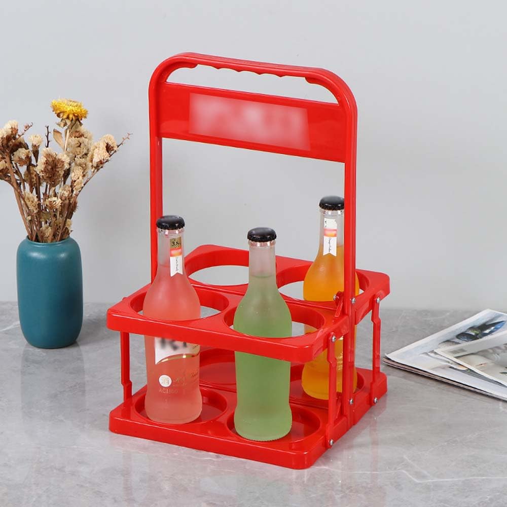 Collapsible Water Bottle Drink Carrier With Handle Foldable Beverage ...