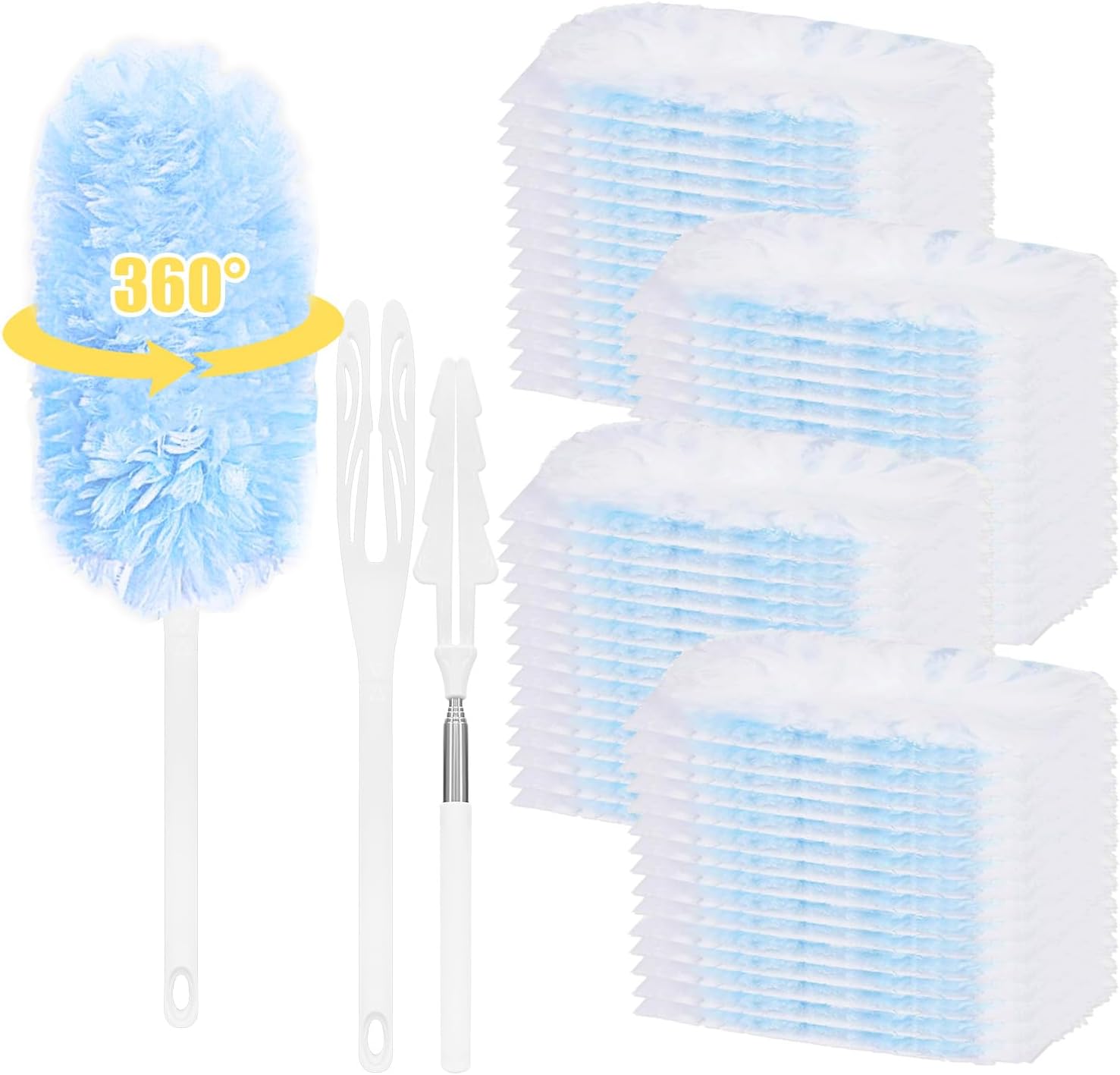 Amazon.com: Augacage 60 Pcs 360 Degree Duster Refills Compatible with ...