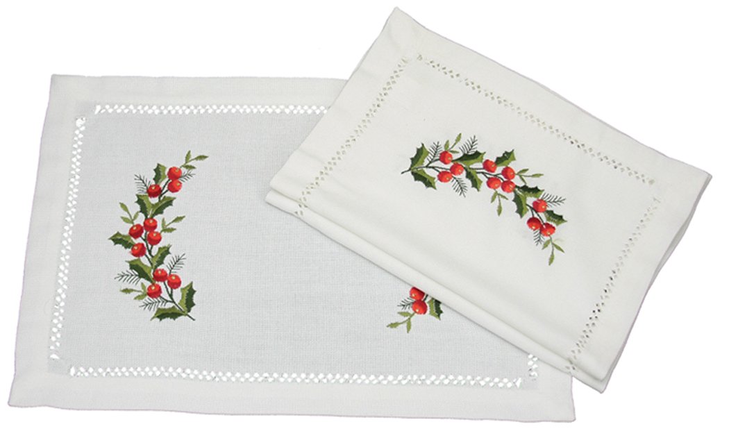 Holly Berry Embroidery Designs | Free Embroidery Patterns