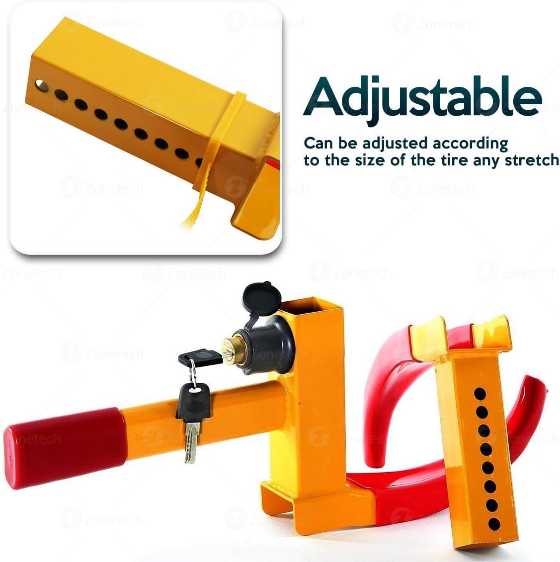 Zone Tech Heavy Duty Wheel Lock - haedaan mAddnie عمان | Ubuy