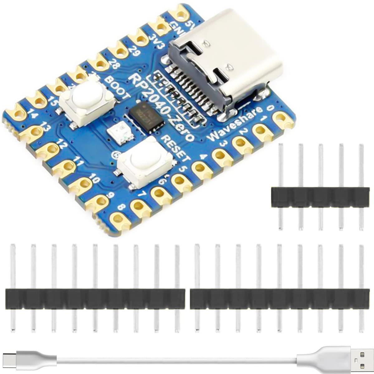 DAOKAI RP2040-Zero Mini Board,High-Performance Pico-Like MCU Board Based on for Raspberry Pi MCU ...