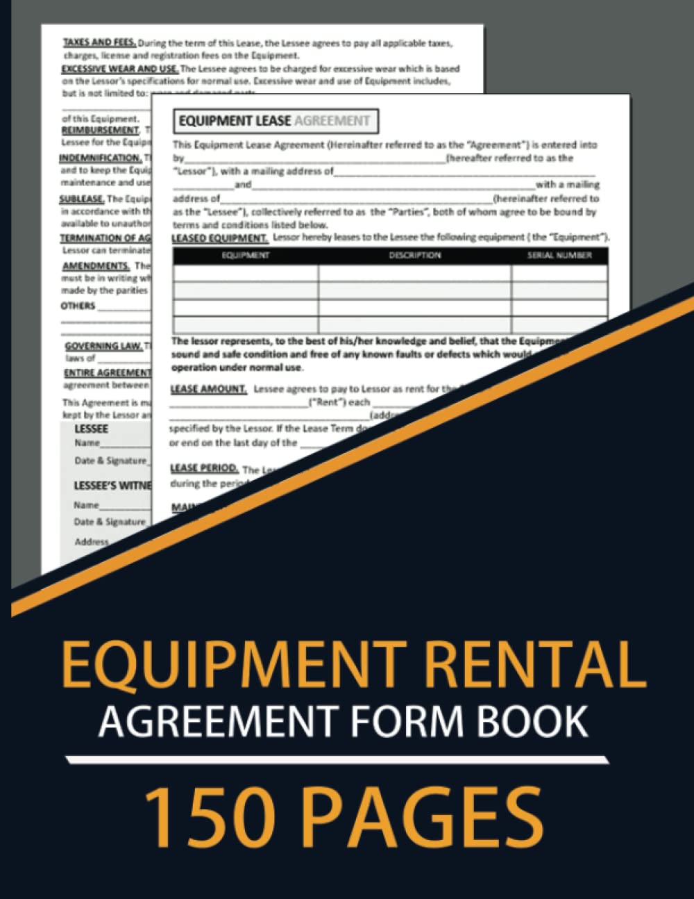 Amazon.com: Equipment Rental Agreement Form Book: 75 Forms Tool Lease ...
