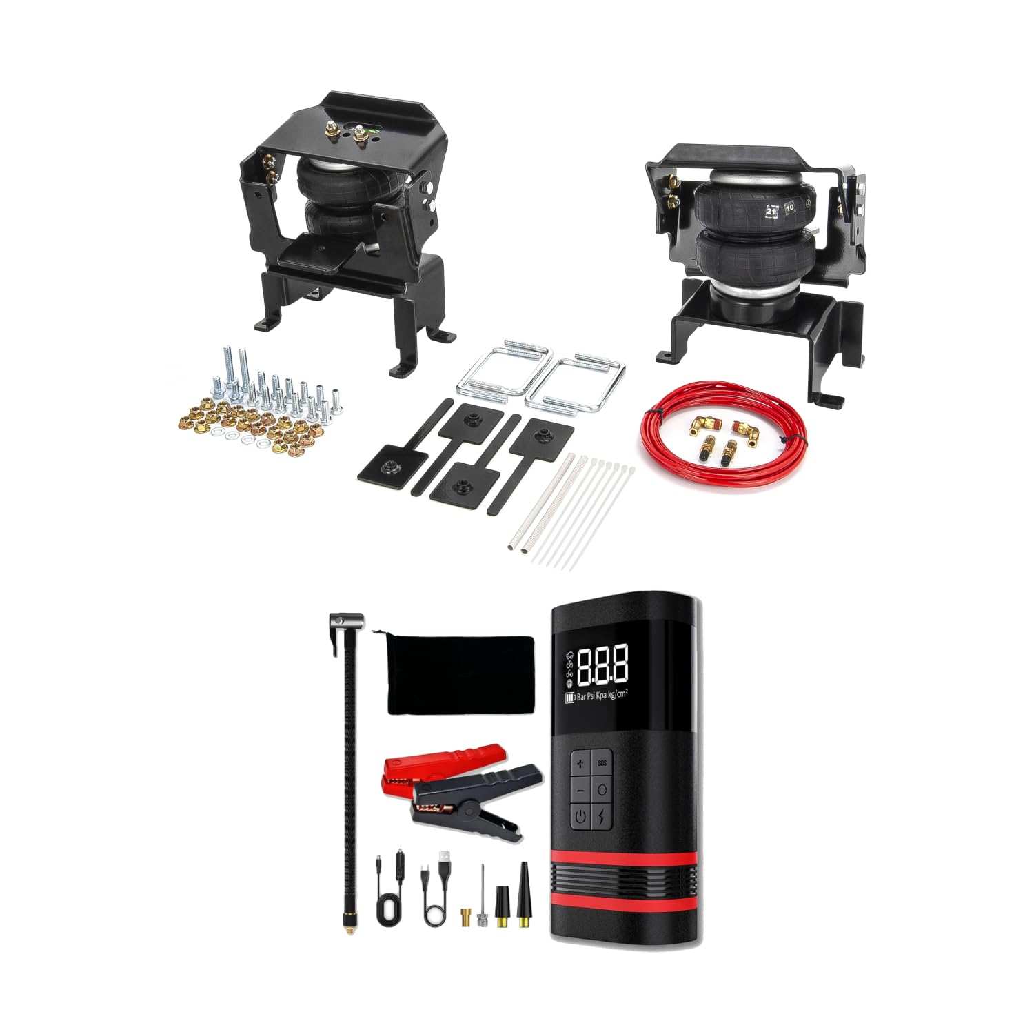 Amazon.com: TORQUE Portable Air Compressor and Air Suspension Bags Kit ...